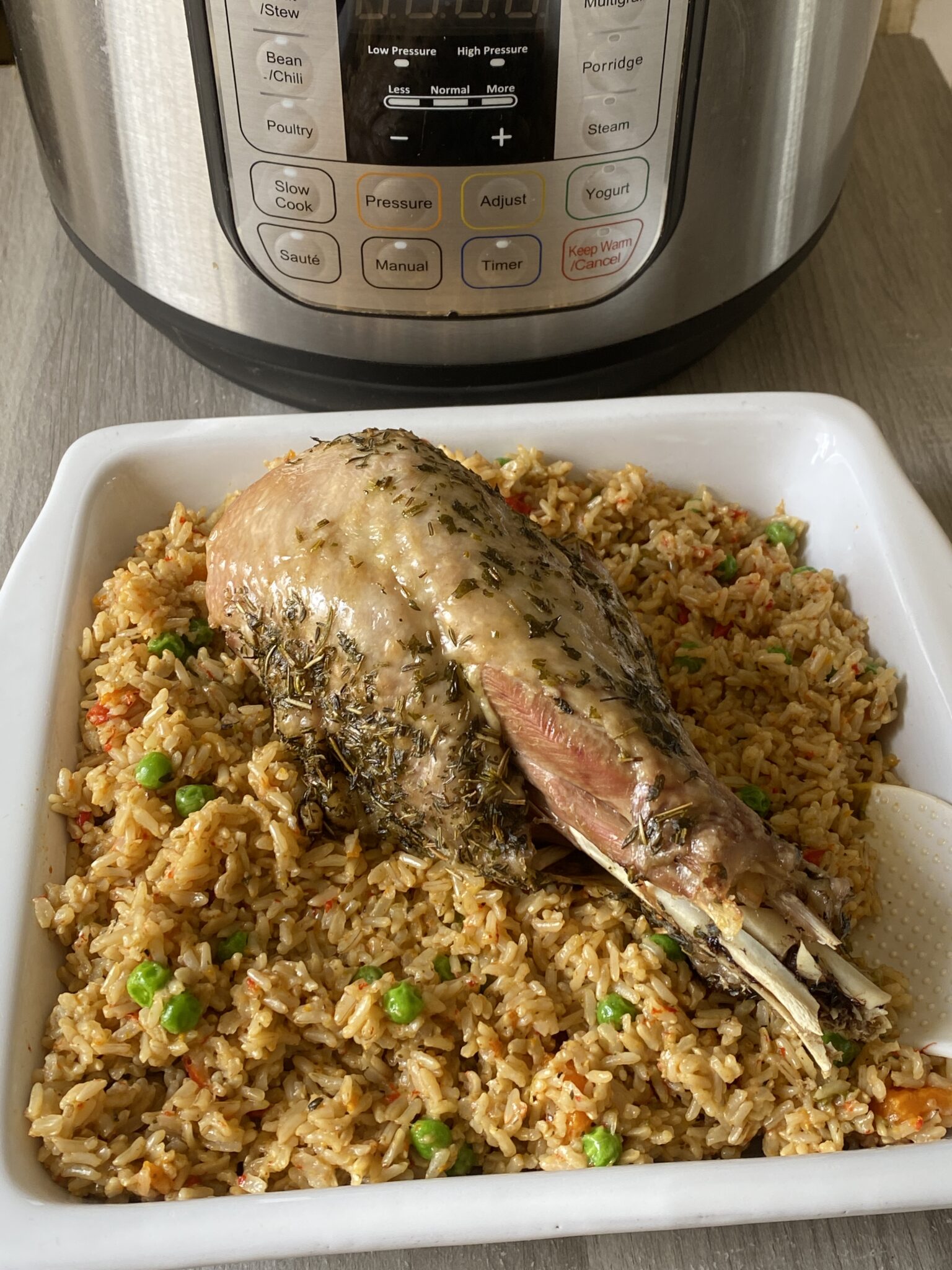 Pressure Cooker Turkey Legs And Rice - Kitchen Gadgets Club